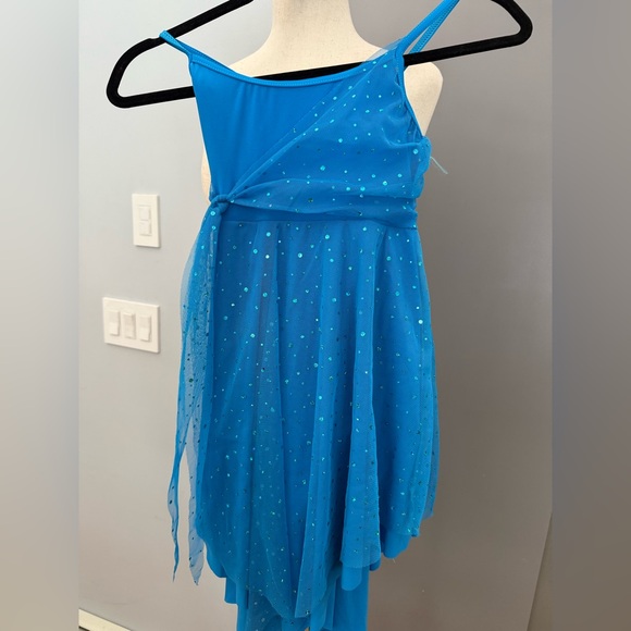 Weissman | Costumes | Weissman Blue Sparkle Large Child Dance Costume ...